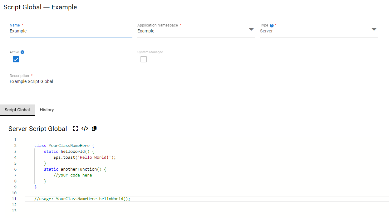 Server Script Globals | Platform Docs